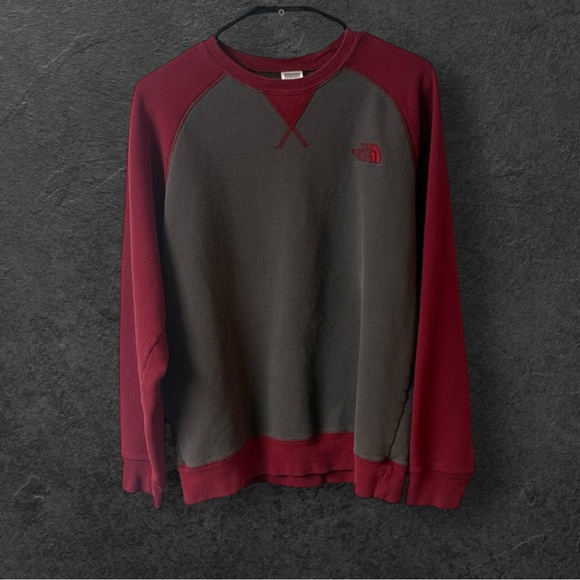 The North Face | Sweaters | The North Face Mens Burgundy And Charcoal ...